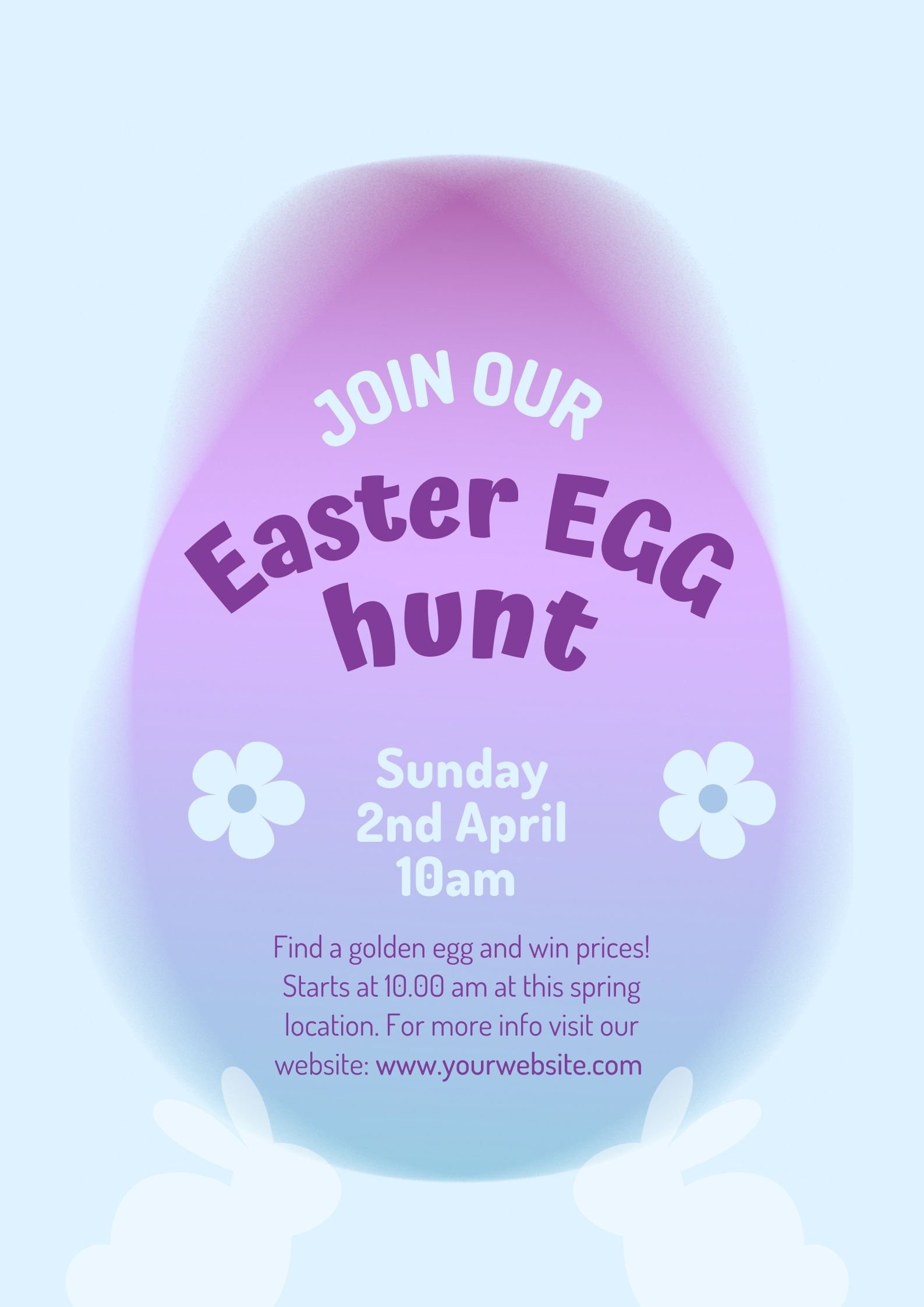 Editable Easter Egg Hunt Poster, Template, Digital Product, Invitation ...