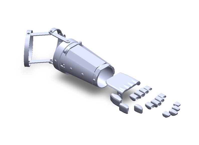 Guts Berserk Mechanical Arm STL for Cosplay - Etsy