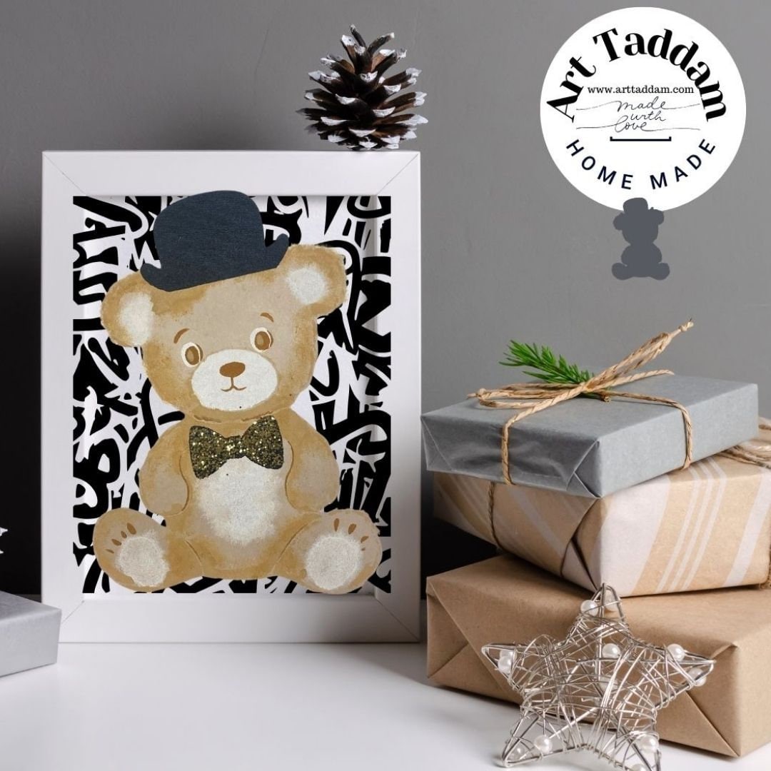 Decorative Reusable Albert Teddy Bear Stencil for Painting on All Wood ...