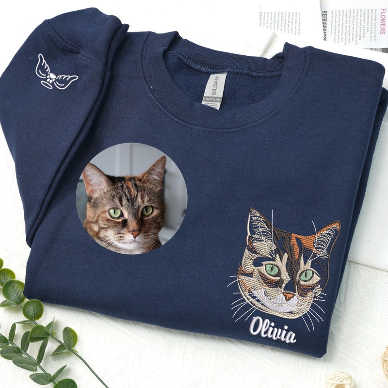 Embroidered Cats - Etsy