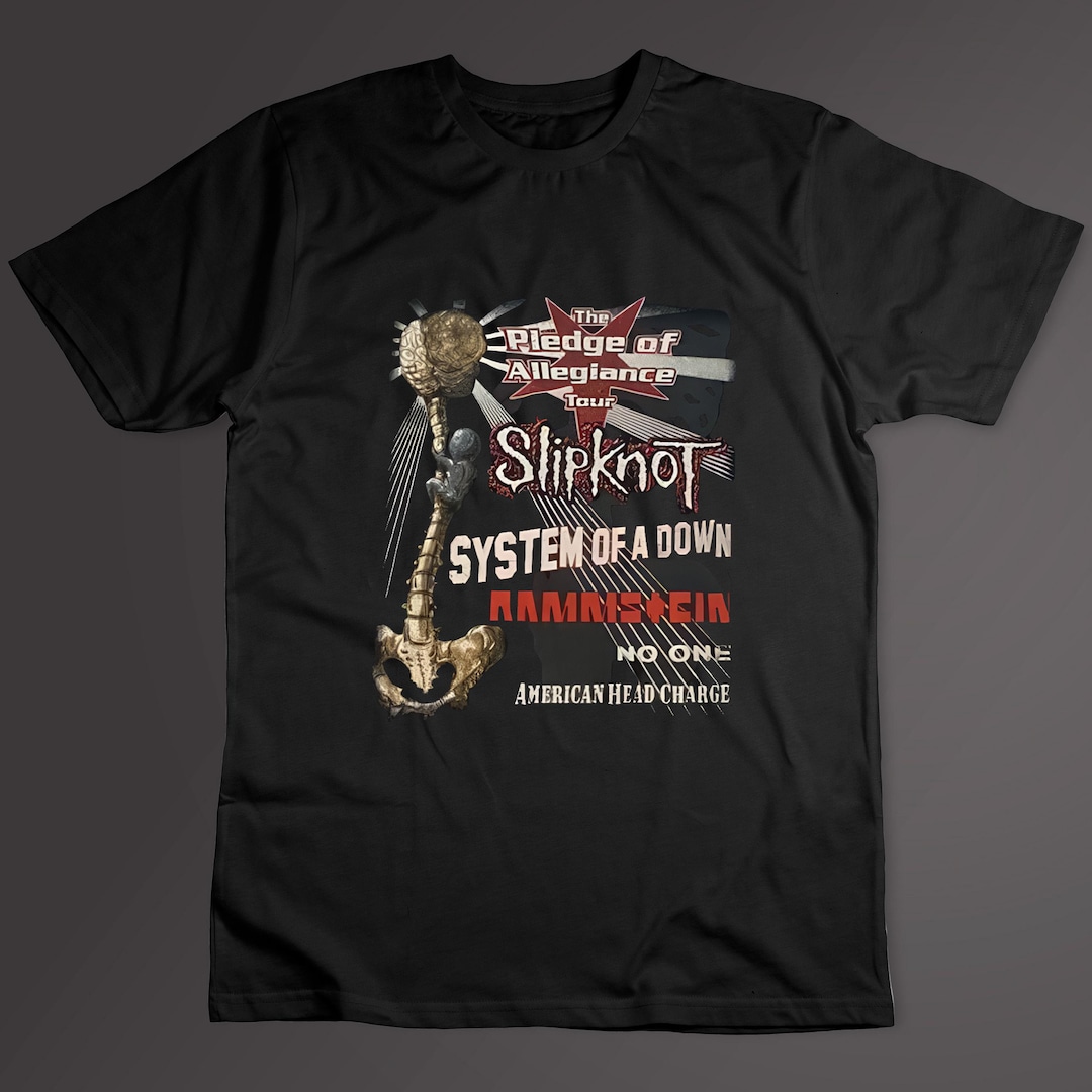 Vintage the Pledge of Allegiance Tour Live Concert Black Unisex T-shirt ...
