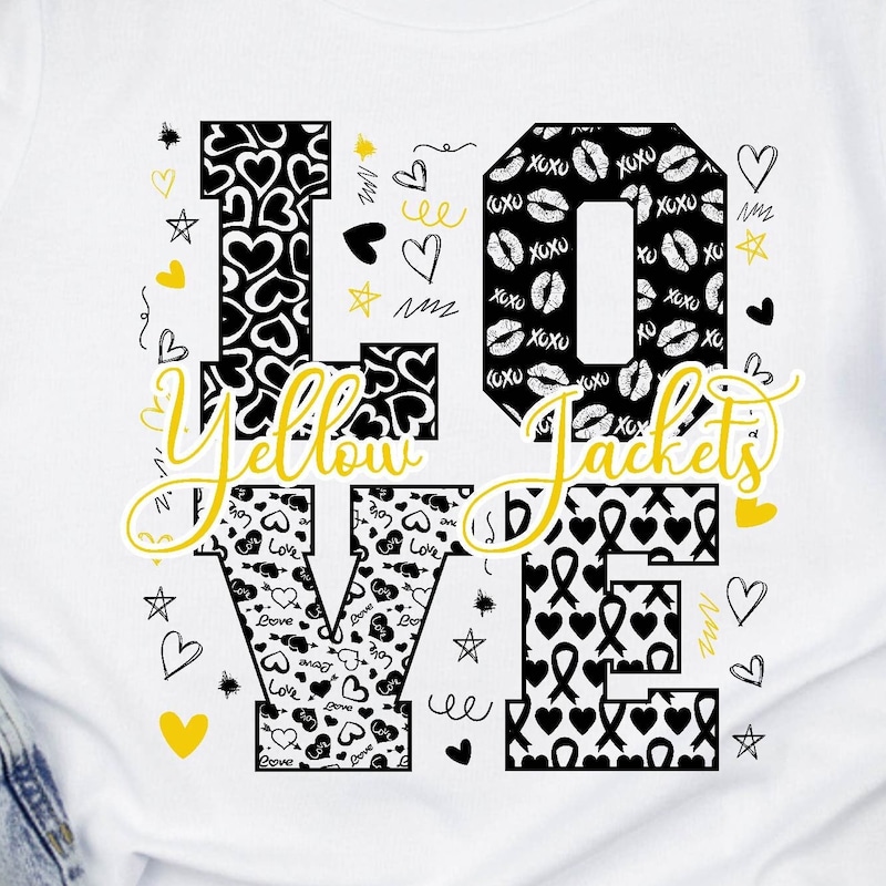 Yellow Jacket Cheer Svg - Etsy