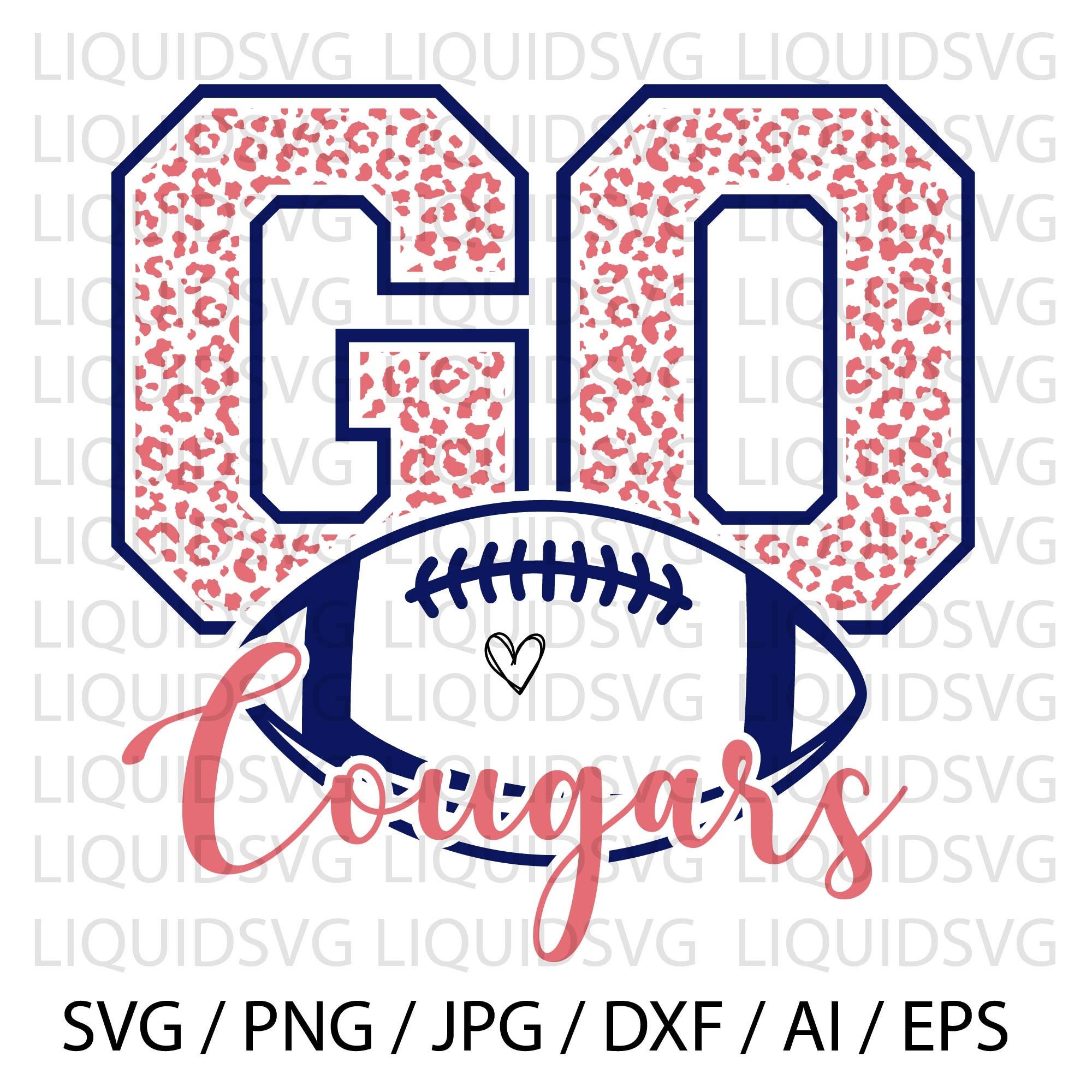 Go Cougars Svg Cougar Svg Cougars Leopard Svg Cougars Football - Etsy