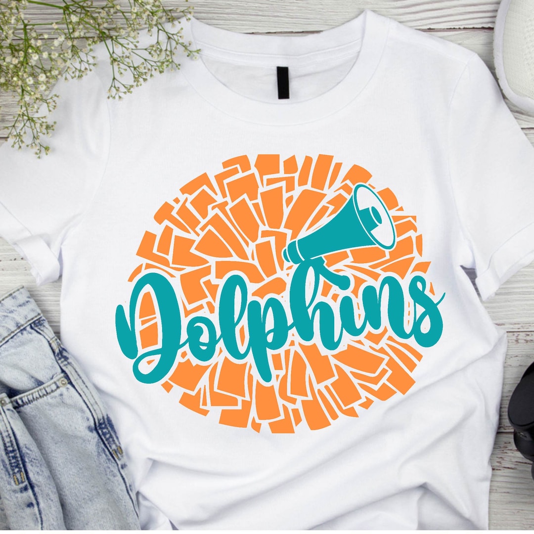 Dolphins SVG Dolphins Football Svg Dolphins Cheer Svg Dolphins Pompom ...