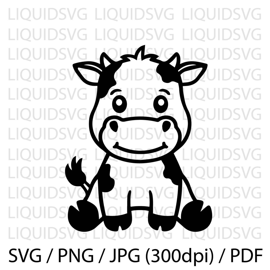 Baby Cow Svg Highland Cow Svg Cuttable Design SVG PNG Dxf Eps Ai Pdf ...
