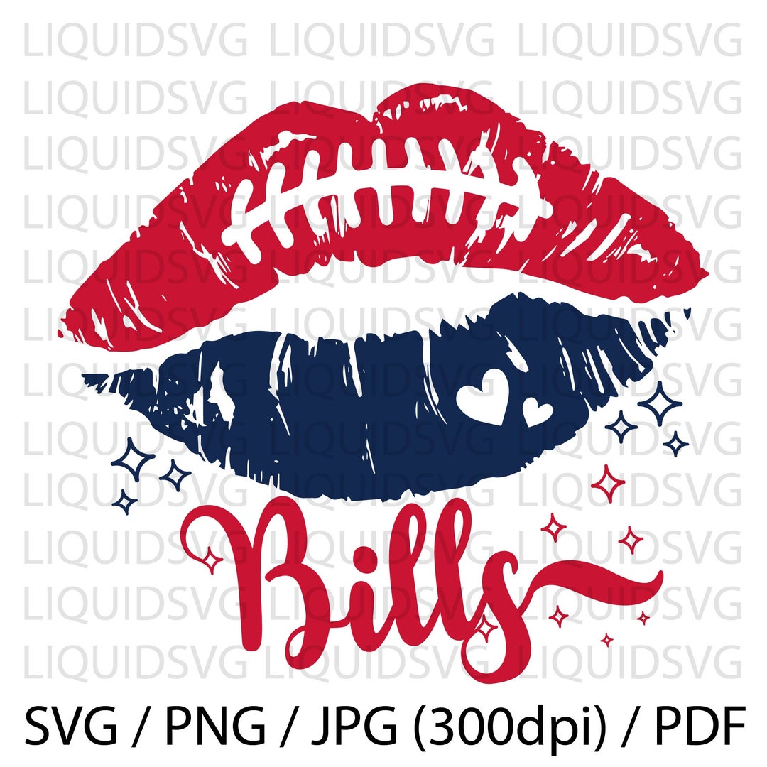 Bills Svg Bills Football Lips SVG Football Team Lips SVG Bills Cheer ...
