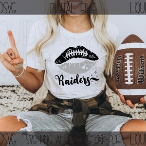 Raiders Svg Raiders Football Lips SVG Football Team Lips SVG Raiders ...