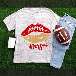 49ers Svg,49ers Football Lips Svg,football Team Lips Svg,49ers Cheer ...