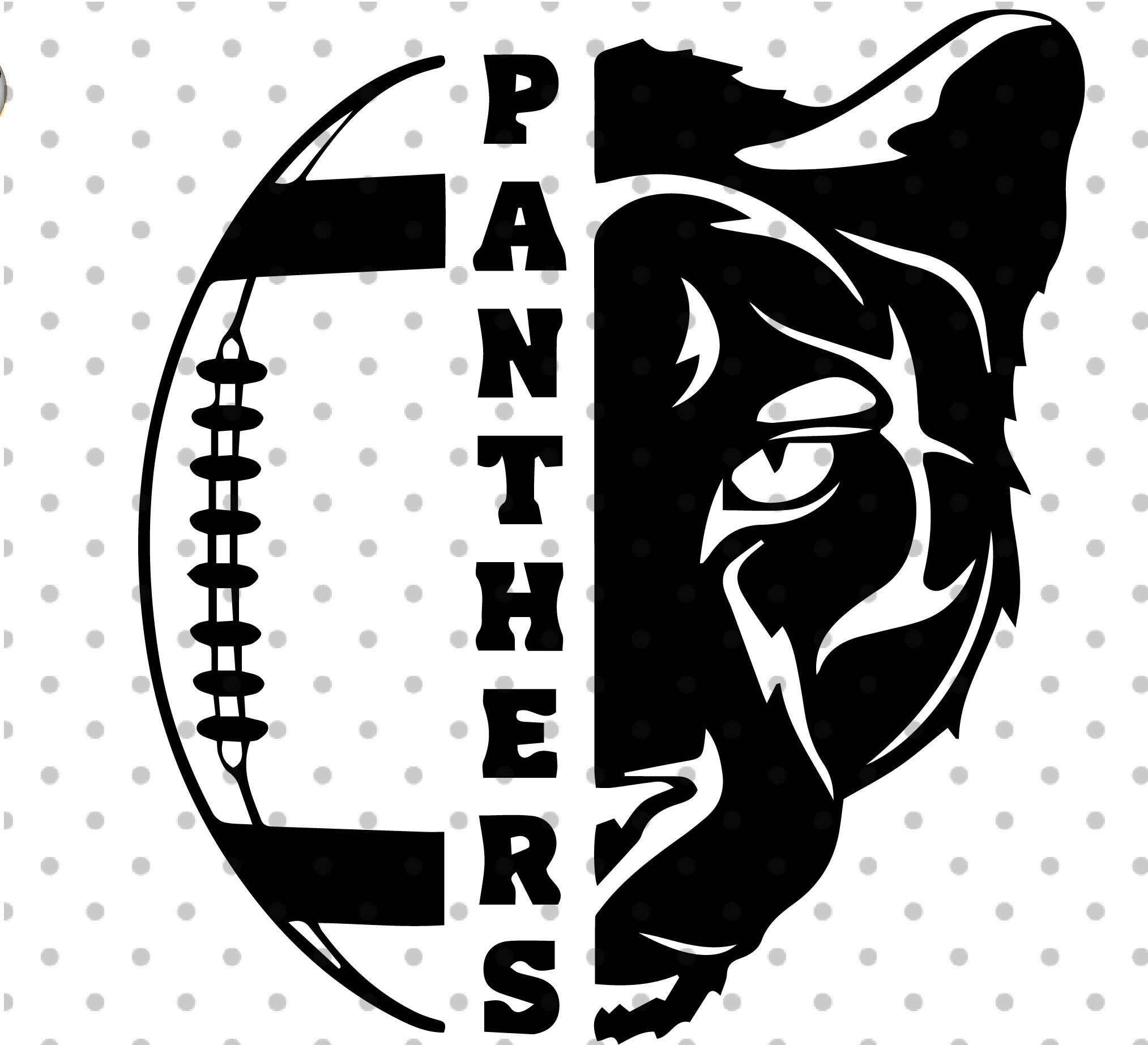 Panthers Svg Panthers Wavy Stacked Svg Panthers Mascot Svg Team Mascot ...
