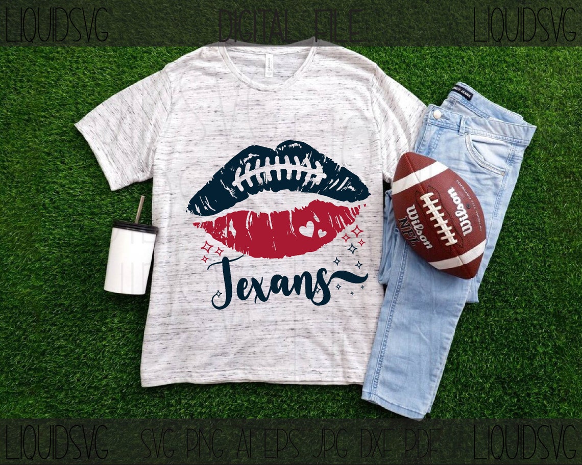 Texans Svg Texans Football Lips SVG Football Team Lips SVG Texans Cheer ...