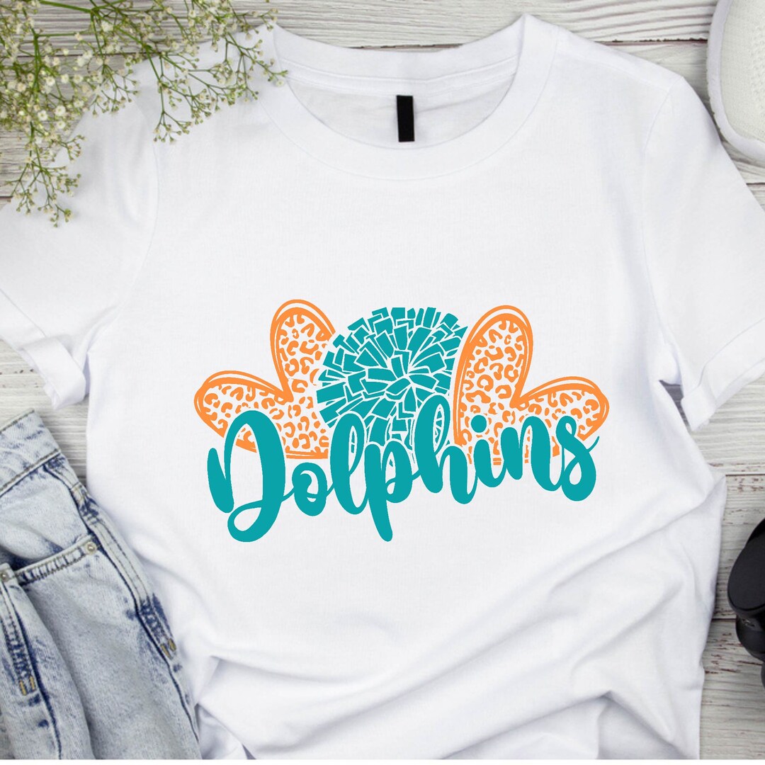 Dolphins SVG Dolphins Football Svg Dolphins Cheer Svg Dolphins Pompom ...