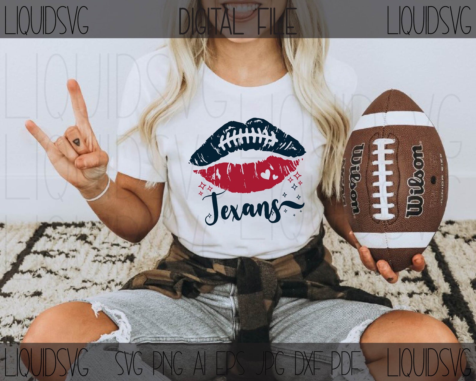 Texans Svg Texans Football Lips SVG Football Team Lips SVG Texans Cheer ...