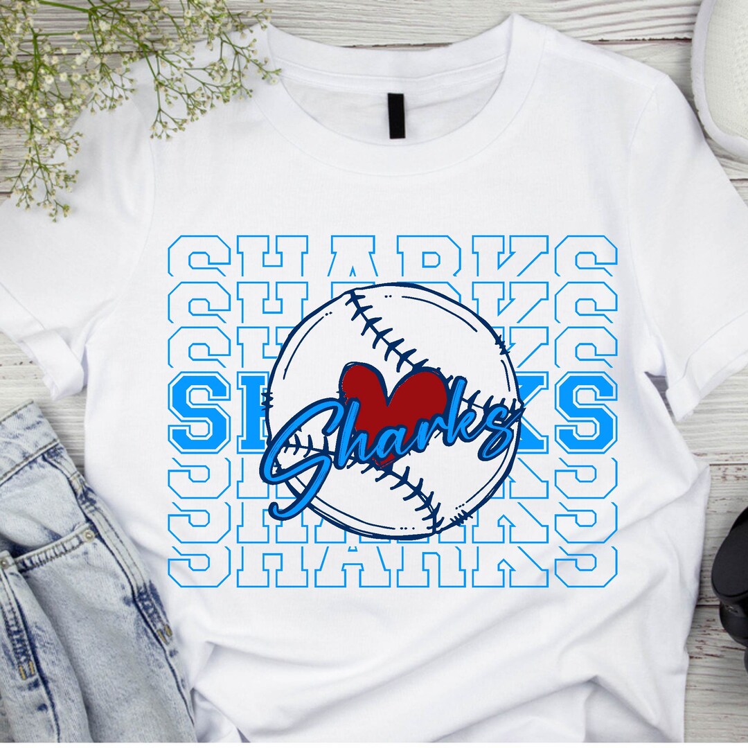 Sharks SVG Shark Svg Sharks Svg Baseball Svg Softball Svg,baseball ...