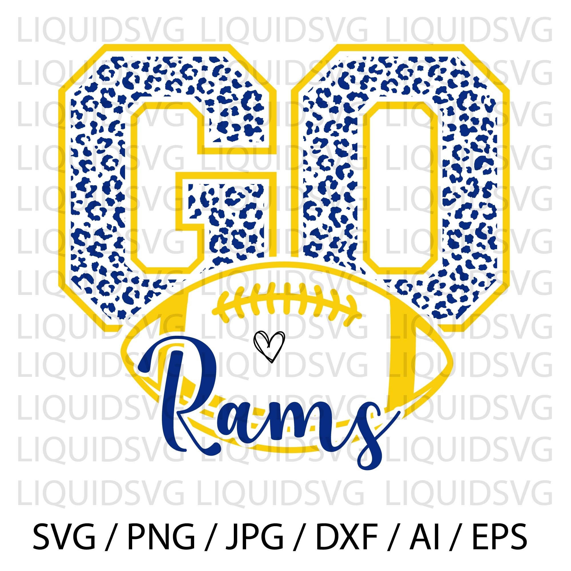 Go Rams Svg Ram Svg Rams Leopard Svg Rams Football Svg Rams - Etsy