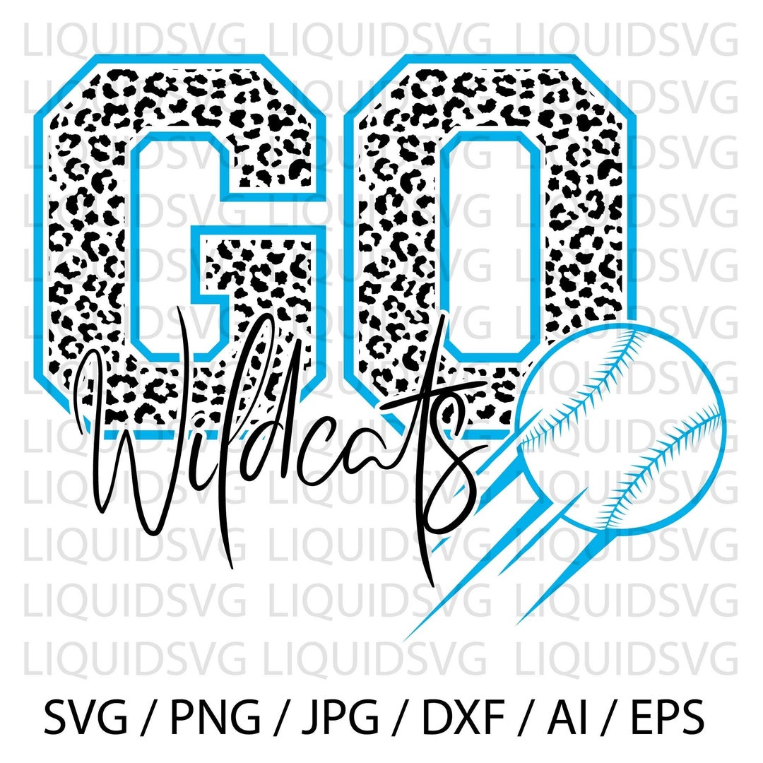 Go Wildcats Baseball SVG Wildcats Svg Go Leopard Wildcats Svg Wildcats ...