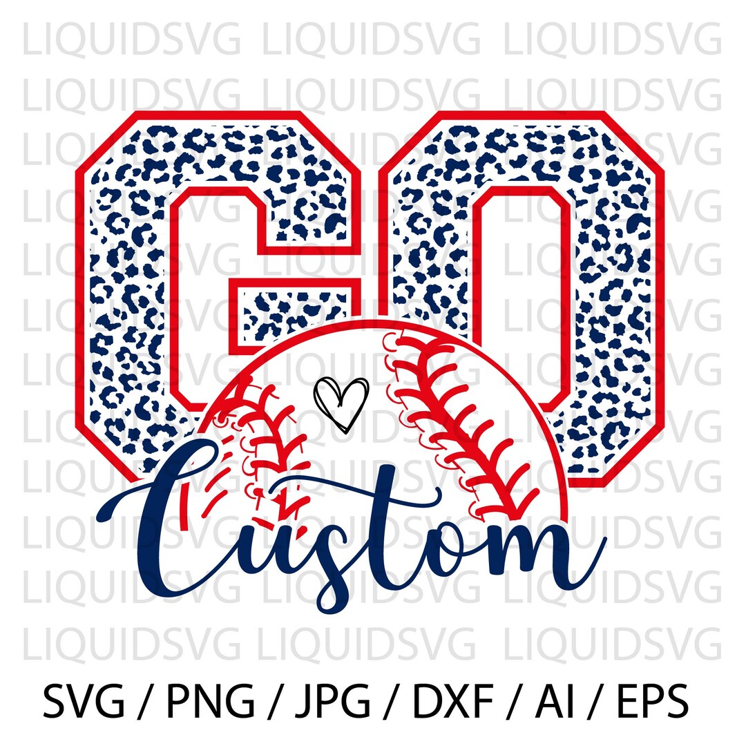 Go CUSTOM Baseball SVG Custom Svg Go Leopard Custom Svg Custom Mascot ...