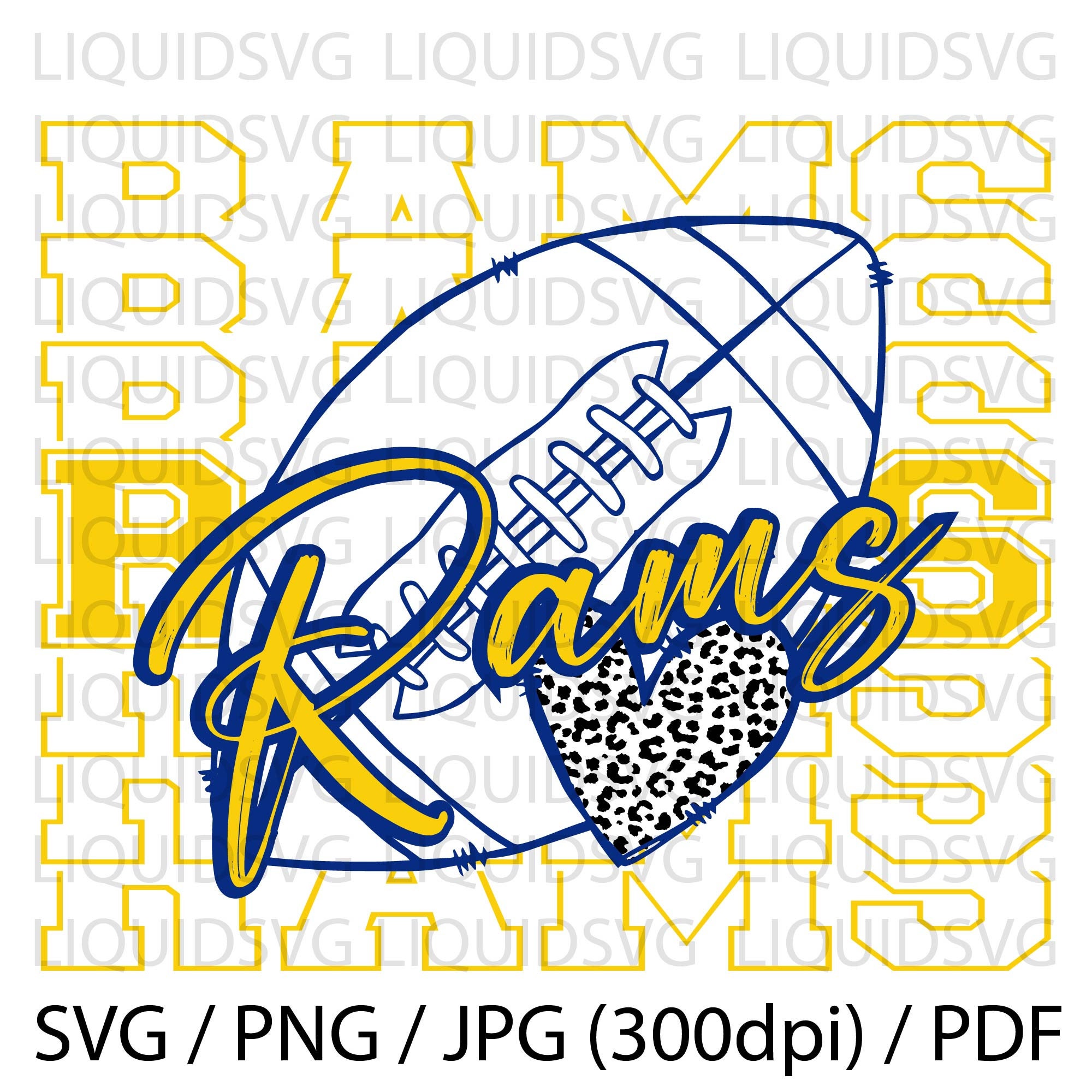 Rams SVG Ram Svg Rams Svg Football Svg Football Mascot,game Day Svg ...