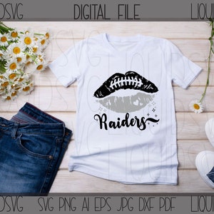 Raiders Svg Raiders Football Lips SVG Football Team Lips SVG Raiders ...