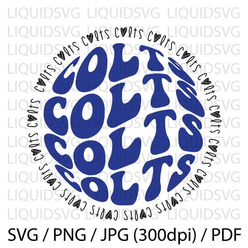 Colts Svgcolt Svgcolts Pngstacked Colts Svgcolts Cheer - Etsy