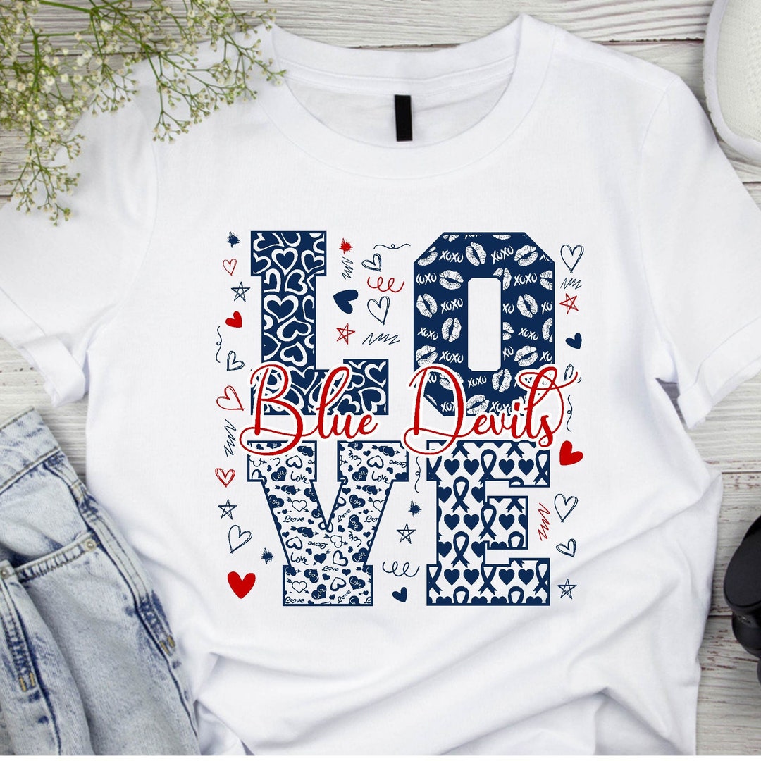 Blue Devils SVG Love Blue Devils Svg Blue Devils Mascot Svg Cheerleader ...