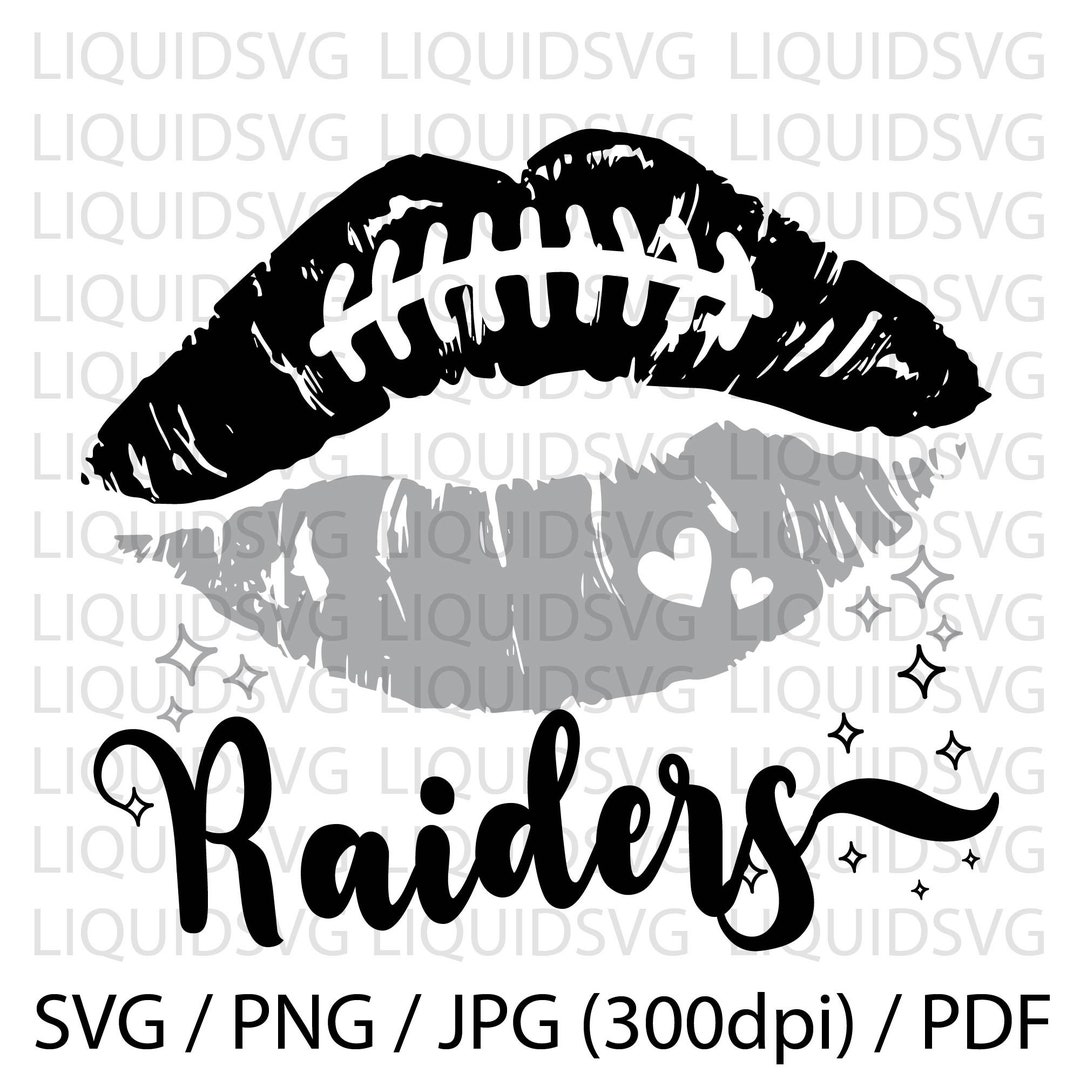 Raiders Svg Raiders Football Lips SVG Football Team Lips SVG Raiders ...
