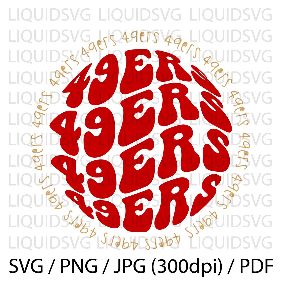 49ers Svg,49er Svg,49ers Png,stacked 49ers Svg,49ers Cheer Svg,49ers ...