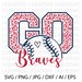 Go Braves Baseball SVG Braves Svg Go Leopard Braves Svg Braves Mascot ...