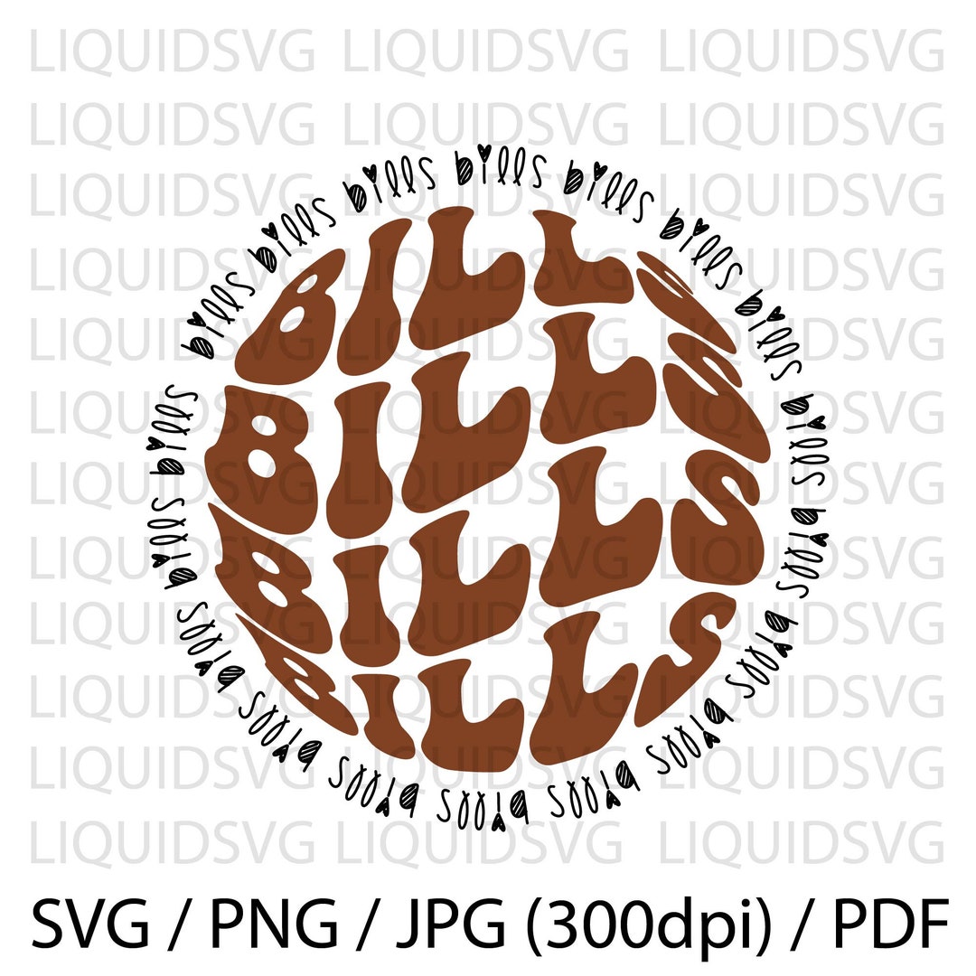 Bills SVG Bill Svg Bills PNG Stacked Bills Svg Bills Cheer Svg Bills ...