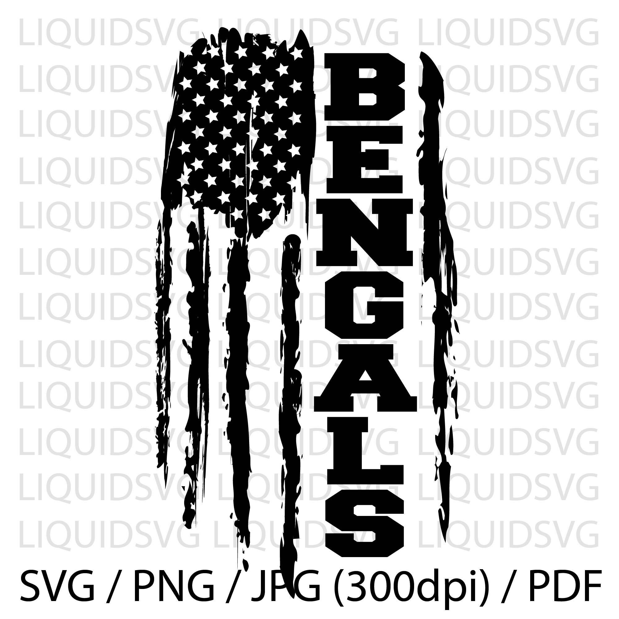 Bengals SVG Bengal Svg Bengals Mascot Svg Bengals Flag Svg Leopard ...