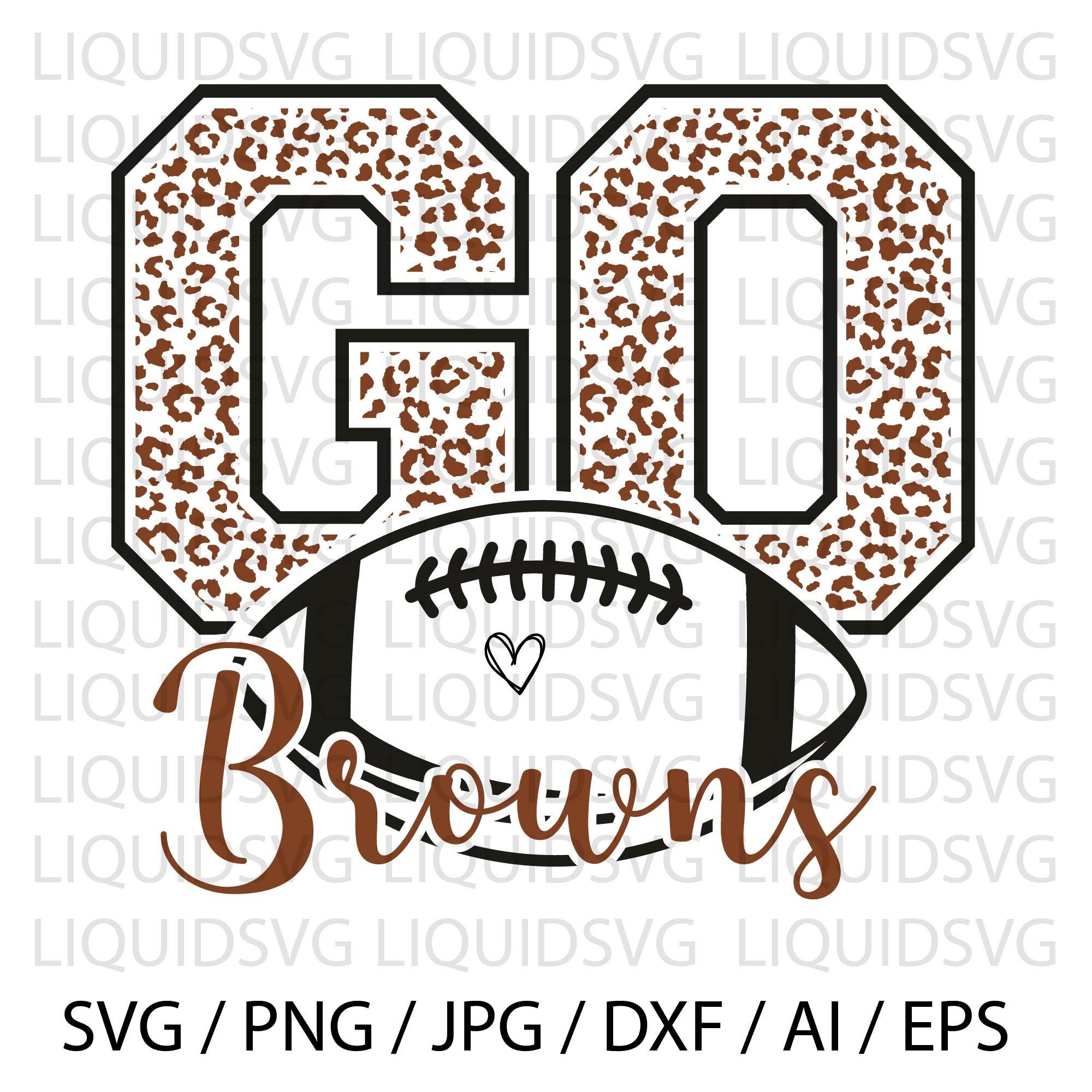 Go Browns Svg Brown Svg Browns Leopard Svg Browns Football Svg - Etsy