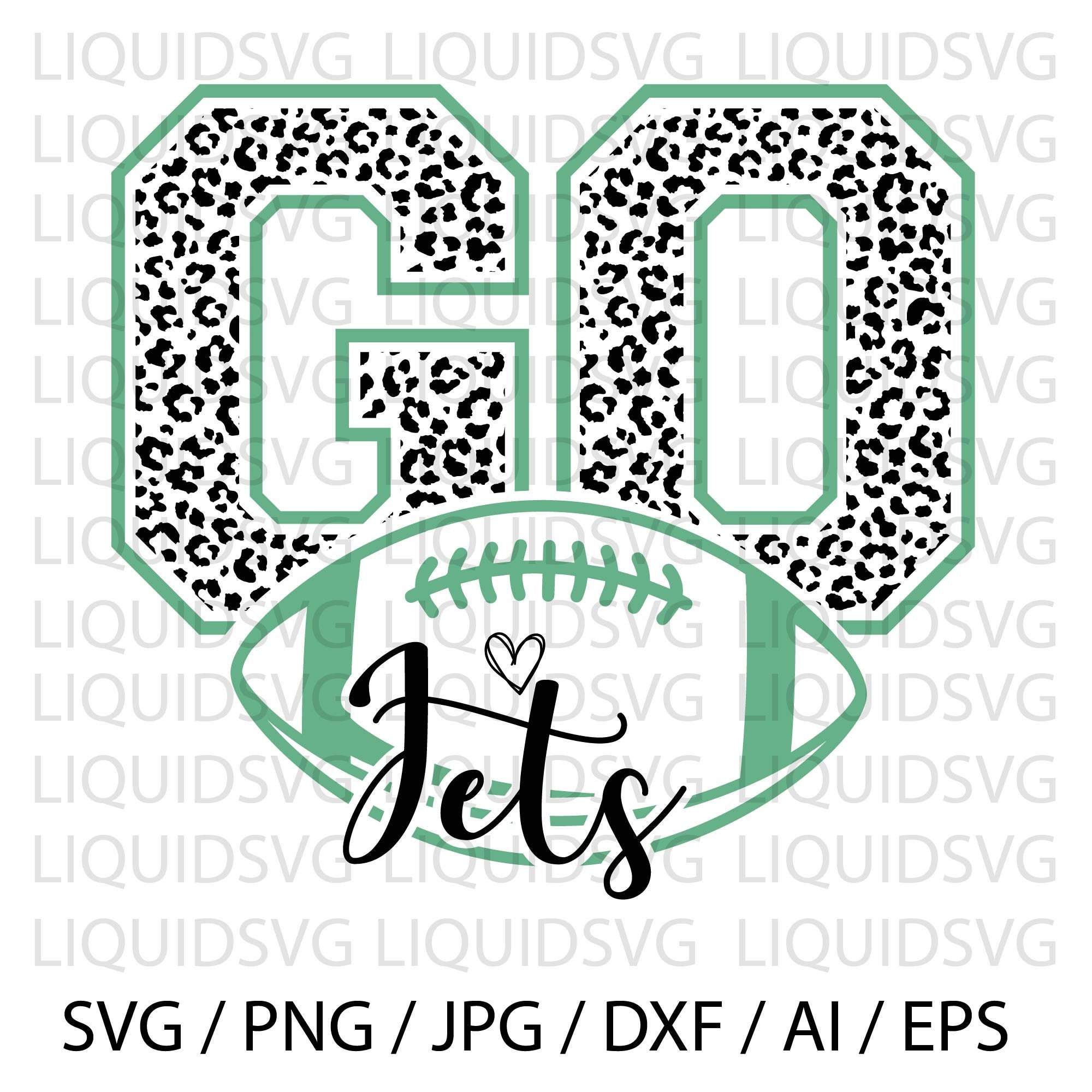 Go Jets Svg Jet Svg Jets Leopard Svg Jets Football Svg Jets - Etsy