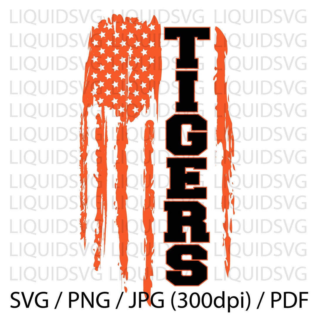 Tigers SVG Tiger Svg Tigers Mascot Svg Tigers Flag Svg Leopard Print ...