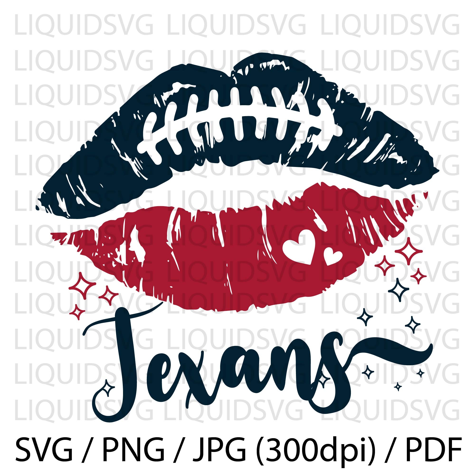 Texans Svg Texans Football Lips SVG Football Team Lips SVG Texans Cheer ...
