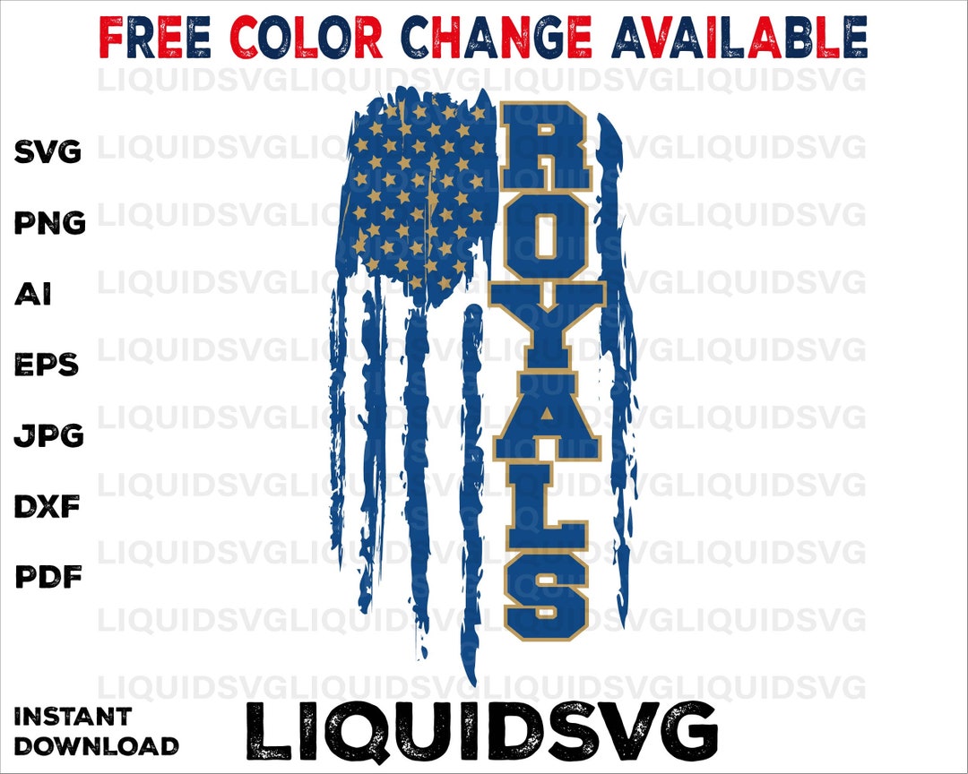 Royals SVG Royals Football Svg Royals Flag Svg Royals Cheer Svg Royal ...