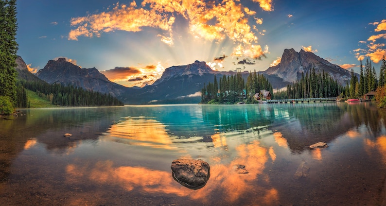 Emerald Lake Photography;"banff Sunrise, Canadian Nature Triptych - BC ...
