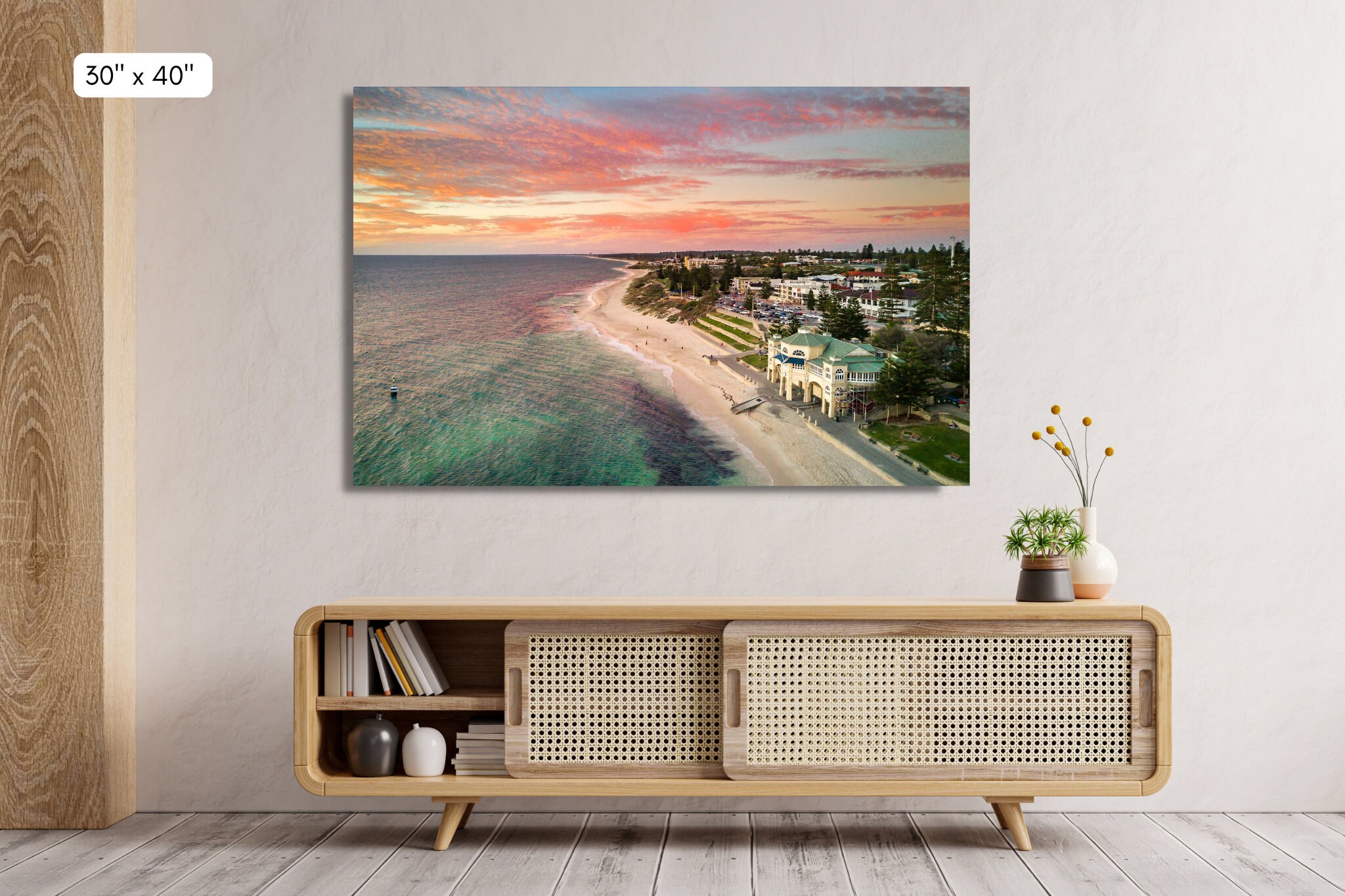 Cottesloe Perth Sunset Western Australia - Canvas Wall Art Decor ...