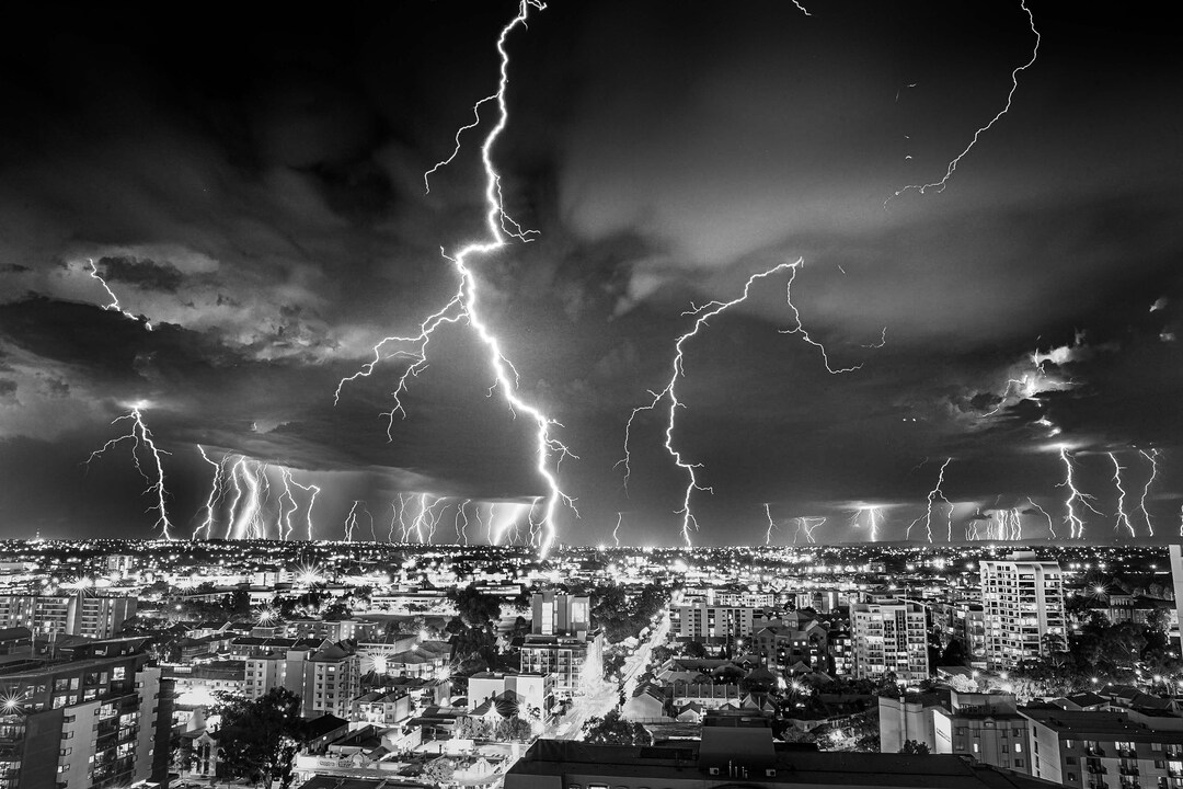 Lightning Thunderstorm Perth Western Australia - Etsy