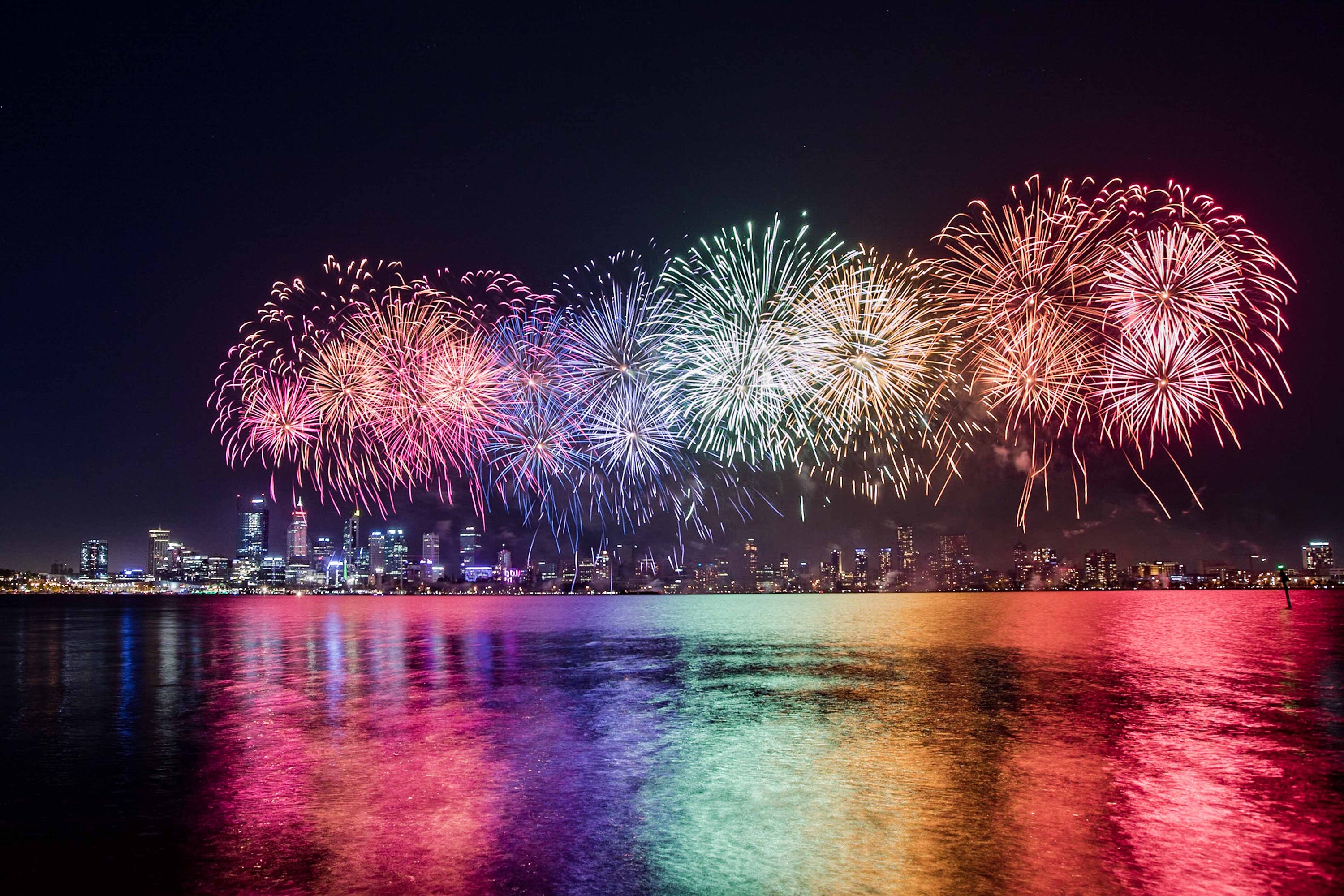 Australia Day Canberra Fireworks Clipart