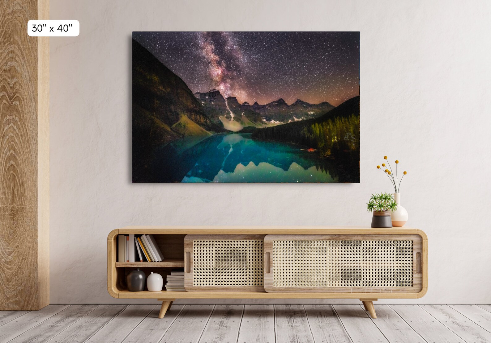 Moraine Lake Starry Night Sky Alberta Canada Banff National Park - Etsy