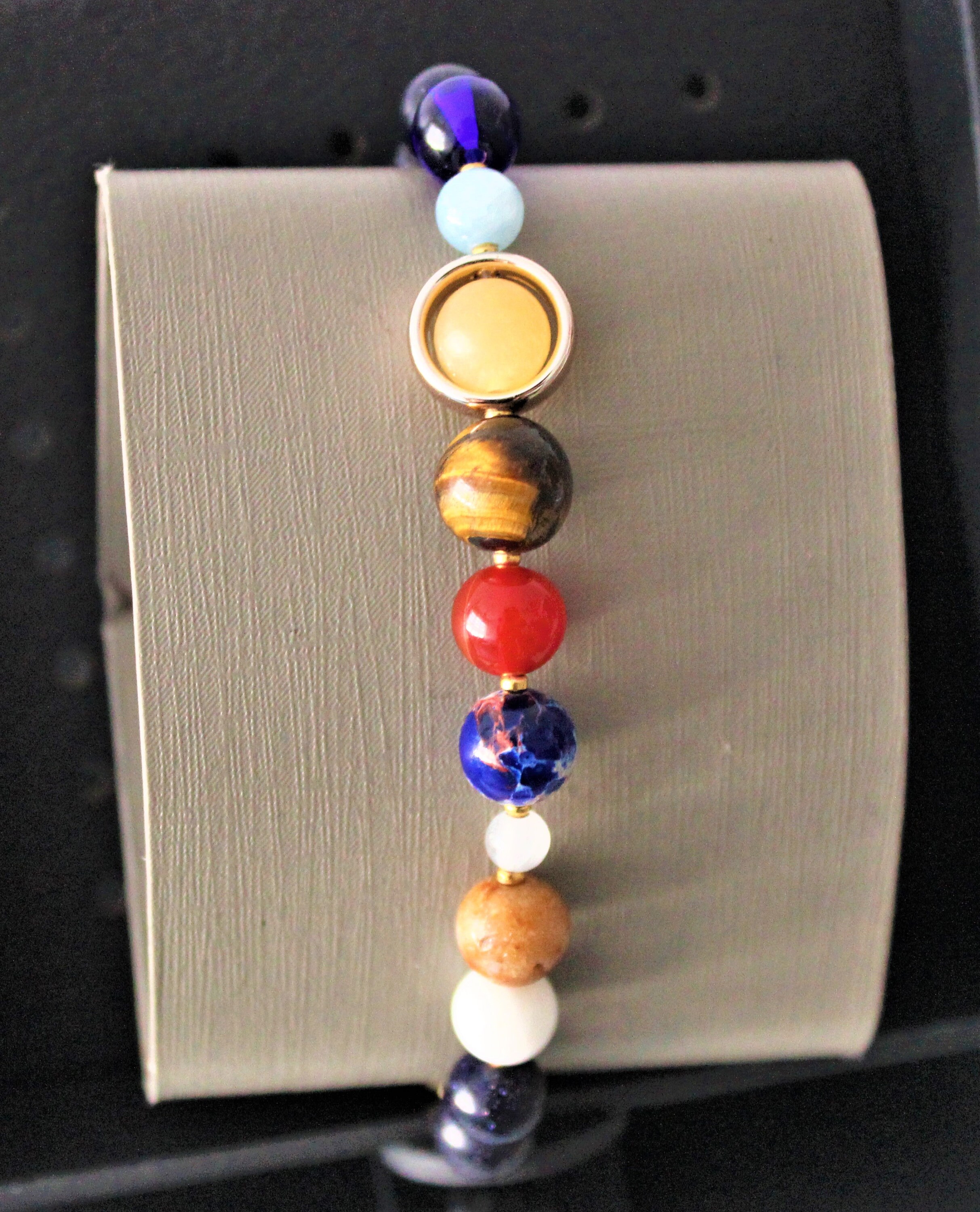 Universe Galaxy the Eight Planets Gemstone Bracelet , Solar System ...