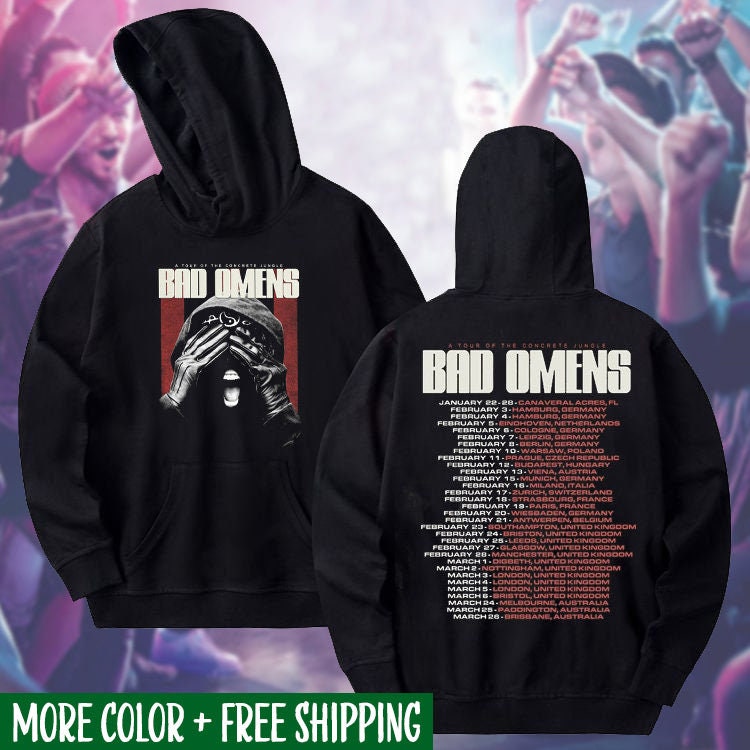 Bad Omens A Tour Of The Concrete Jungle Tour 2023 Hoodie, Bad Omens Tour 2023 Hoodie