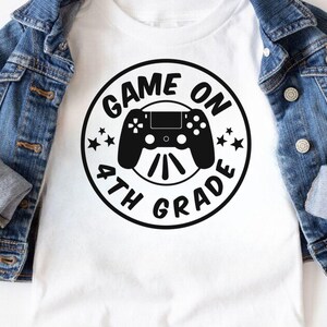 Game on 4th Grade SVG, Graduation, Back to School (png, Eps, Dxf) - Etsy