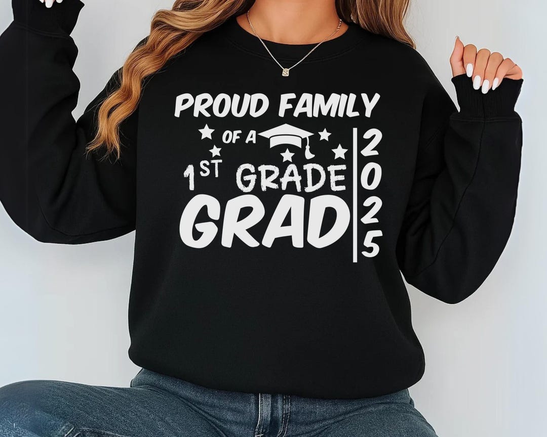 2025 Proud Family of 1st Grade Grad SVG PNG, 1st Grade Graduation Svg ...