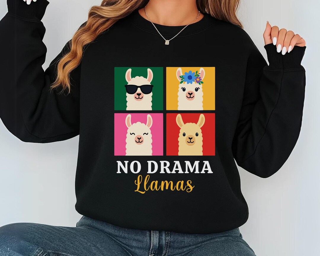 Llama SVG File, No Drama Llama SVG, Sarcasm Svg, Sassy Svg, Llama Cut ...