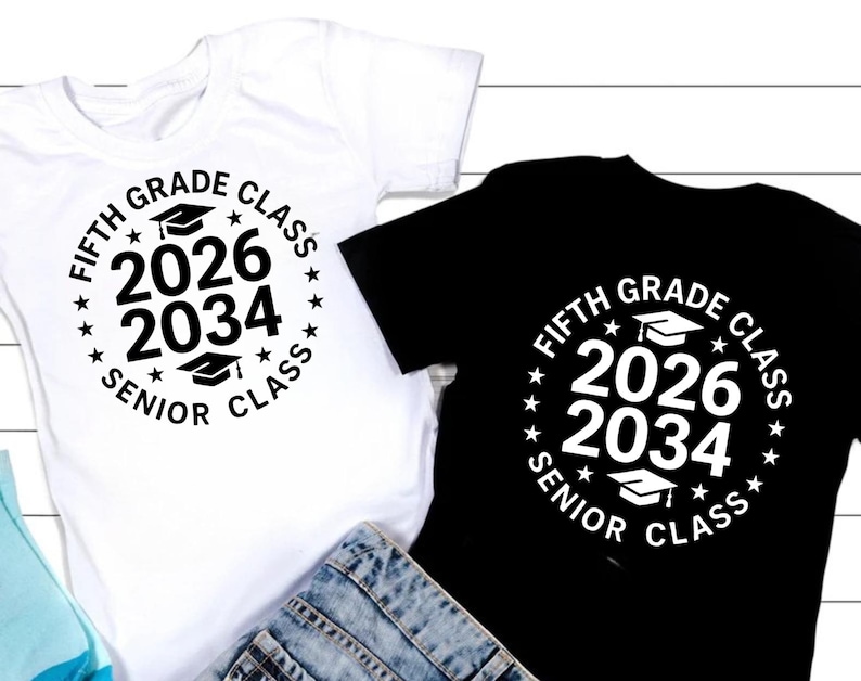 5th Grade Graduate SVG PNG, 2026 5th Grade Graduation Shirt Svg, Fifth ...