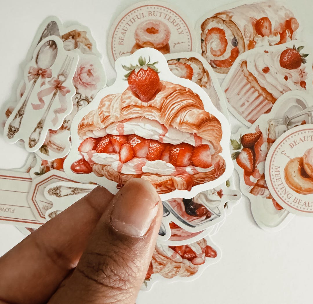 Dessert Food Stickers Pastry Aesthetic Planner Cute - Etsy