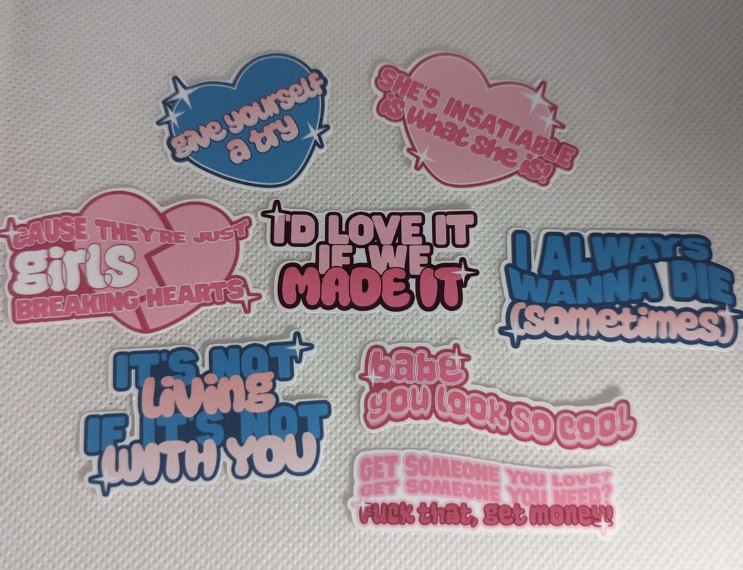 The 1975 Inspired MINI Vinyl Sticker Pack - Etsy