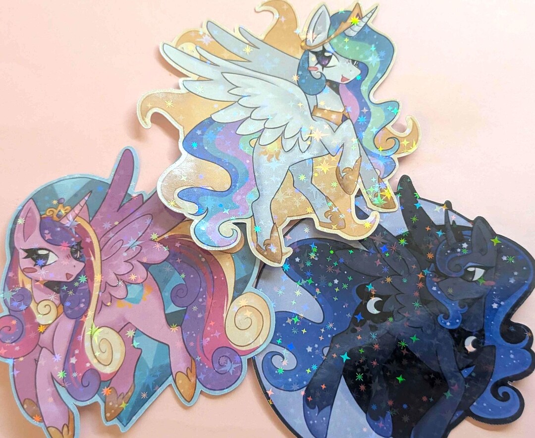 My Little Pony MLP:FIM Princess Sparkle Holographic Vinyl Stickers - Etsy