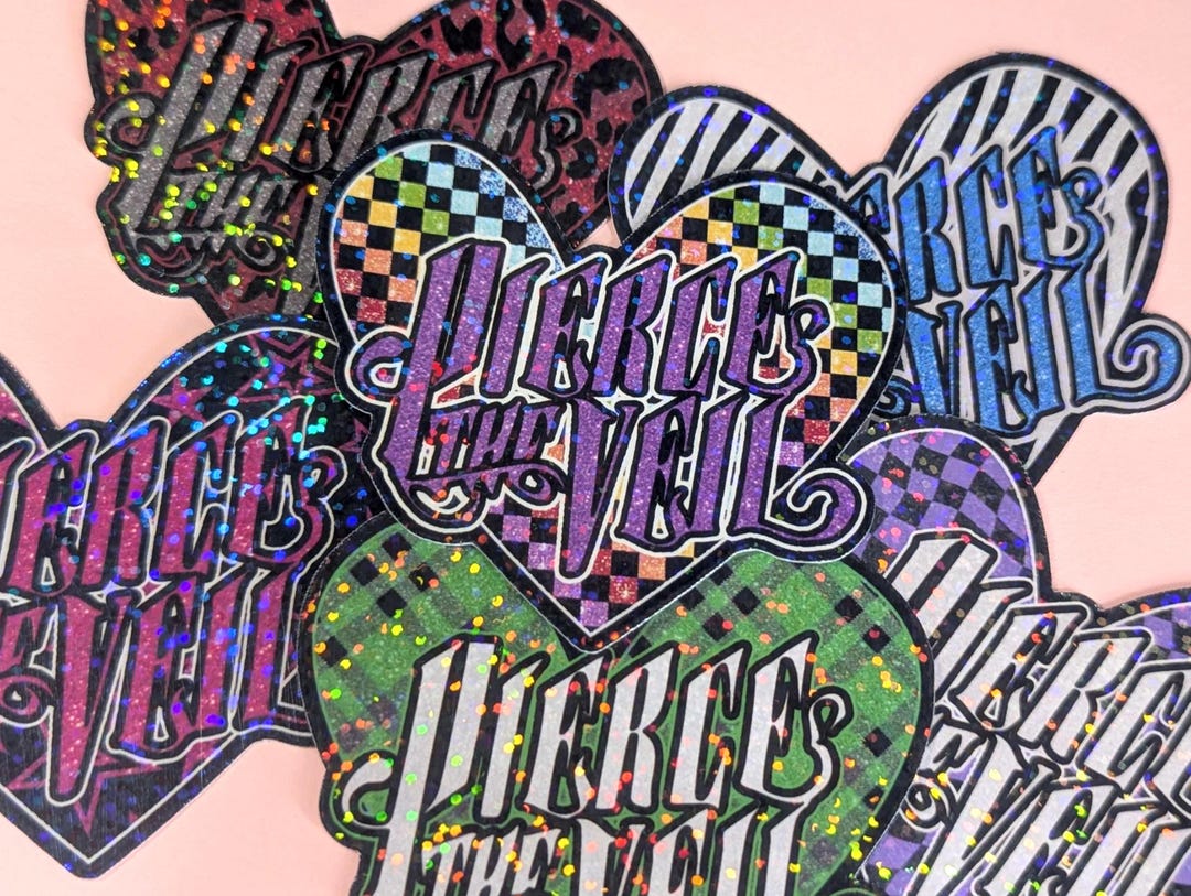 Pierce the Veil Band Emo Rock Heart Holographic Vinyl Sticker PTV - Etsy