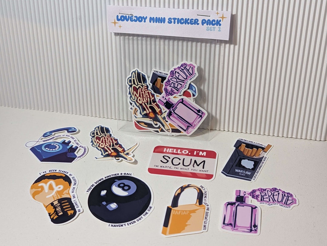 Lovejoy Vinyl Die Cut Mini Sticker Pack 1 - Etsy Sweden